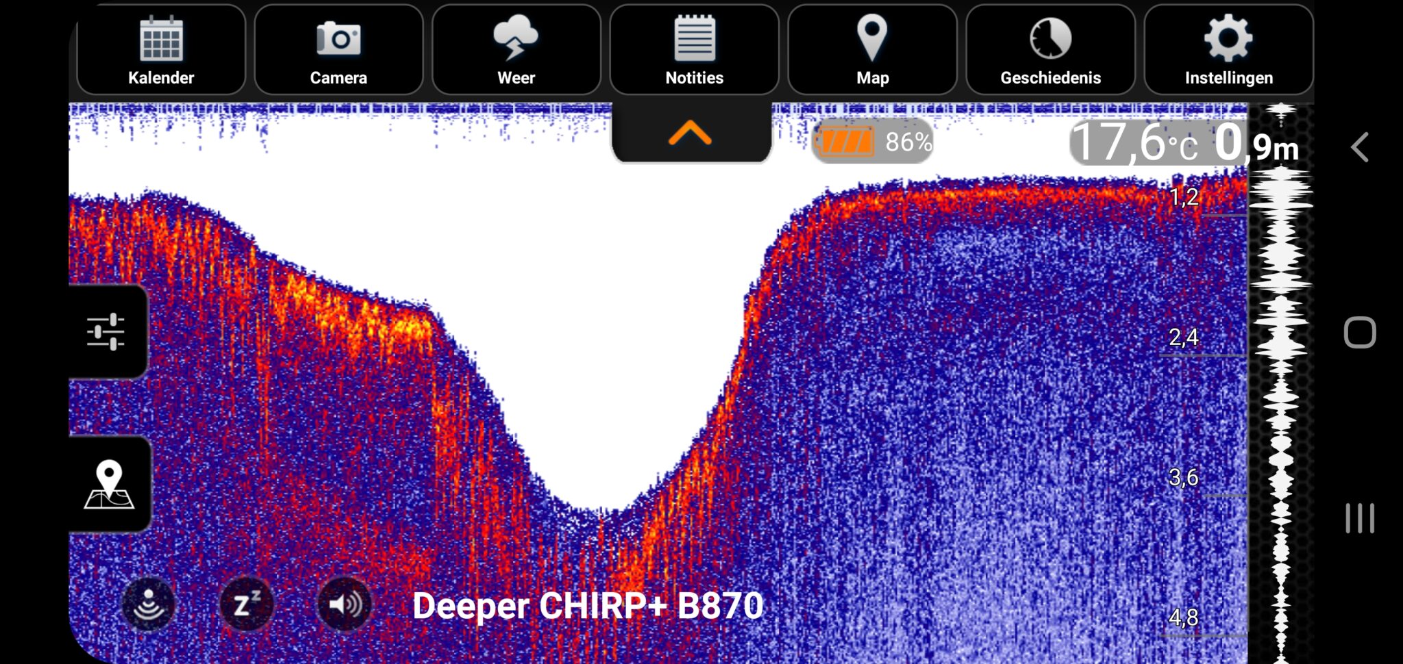Deeper Chirp+ review - CarpFeeling - Een mobiele fishfinder met power